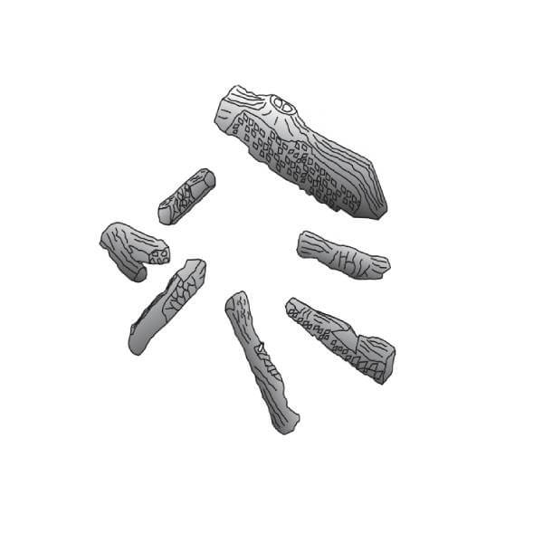 Regency Oak Log Set for P95 (770-930) – Regency Fireplace Parts
